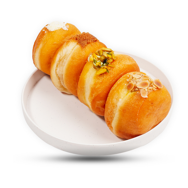 Multi Color Donuts 4 (pcs) – Buy Online from the Best Bakery in UAE ...